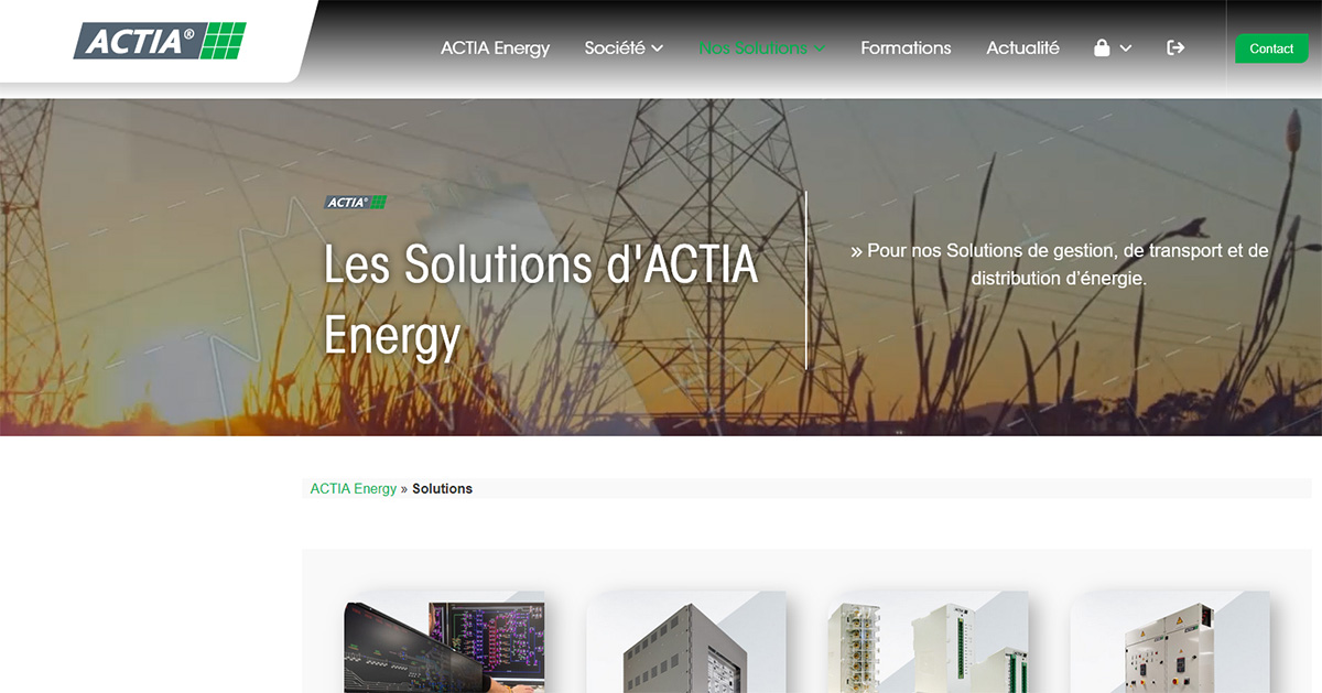 Solutions » ACTIA Energy
